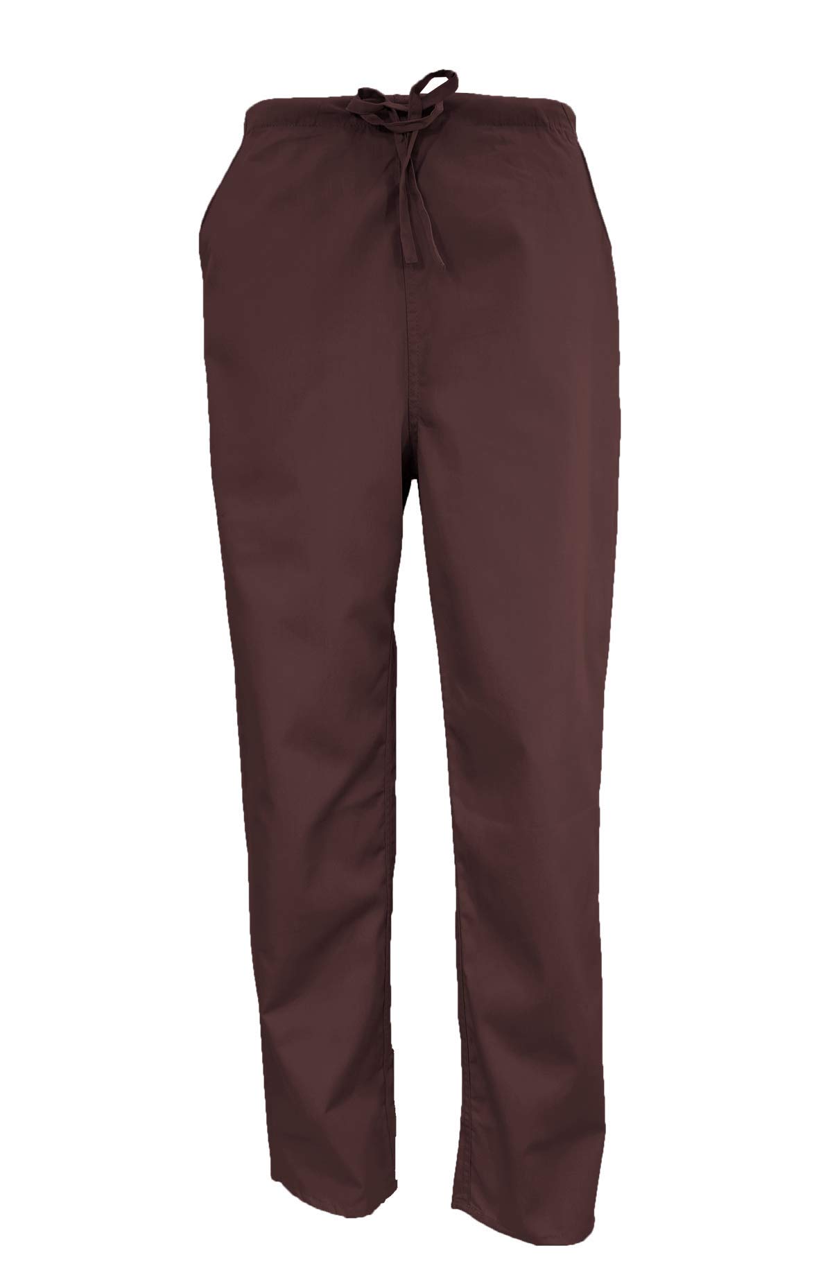 Natural Uniforms Women's Scrub Set Medical Scrub Tops and Pants - Pack of 2 Set (Large, Chocolate)