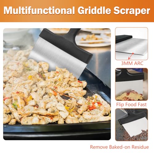 Griddle Mat Silicone for Blackstone 28 inch Griddle Scraper Heavy Duty Griddle Cover Griddle Grill Blackstone Accessories Food Grade Protector with Scraper Kit Protect Your Griddle from Dirt & Rust
