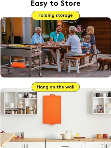 Silicone Griddle Mat for Blackstone 28 Inch Griddle Top,Heavy Duty Food Grade Silicone Cover for Blackstone,Griddle Accessories for Blackstone(28 Inch Includes Magnets)