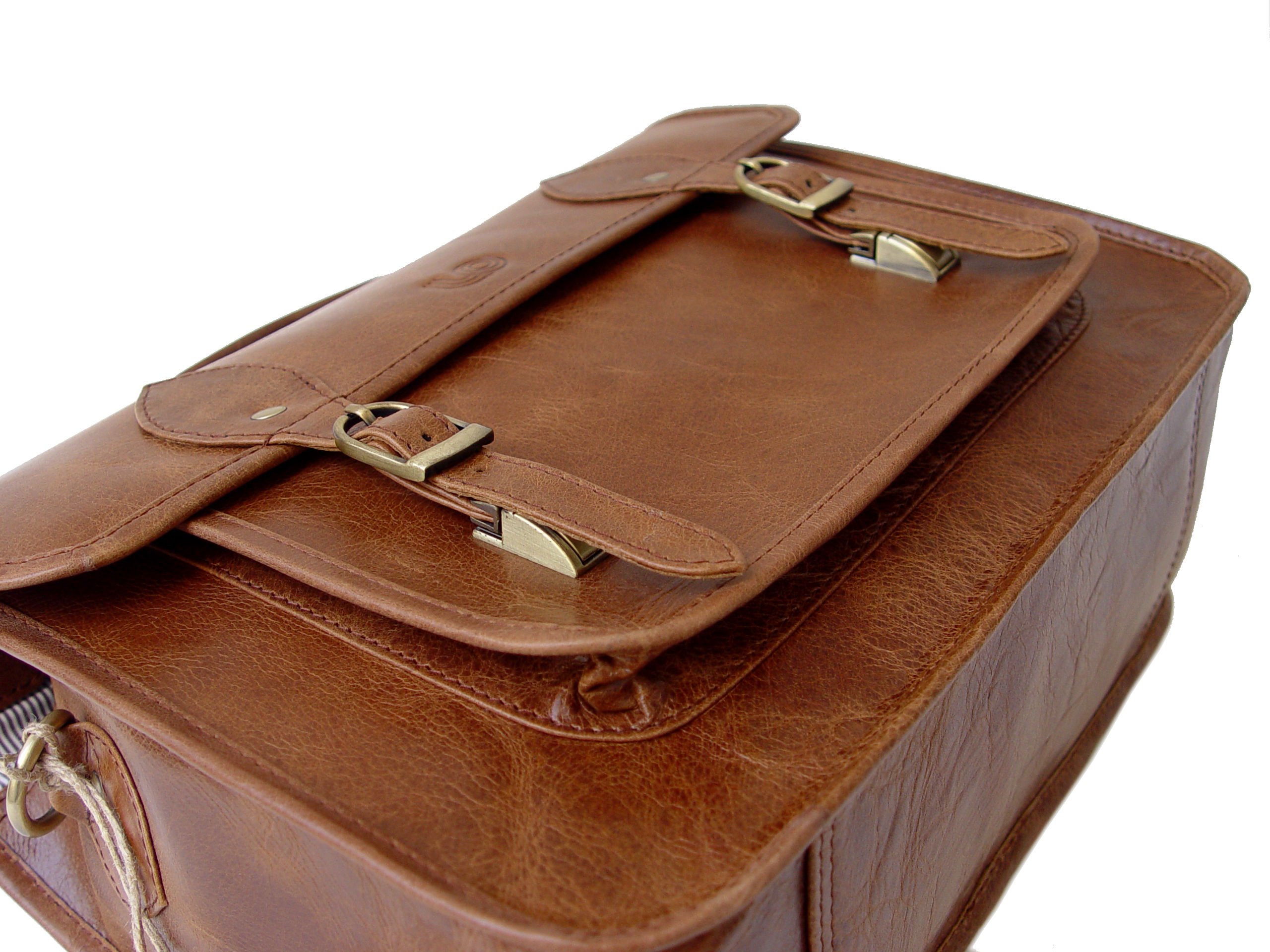 Leftover Studio DSLR Mirrorless SLR Camera Bag Case 15 inch in Rustic Crunch Cow Leather