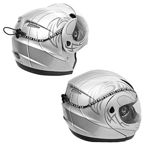 LightRider Motorcycle Helmet Light with Li-ion Battery Pack — Added Safety of 360° Visibility Comes from High Intensity LEDs Circling Your Helmet