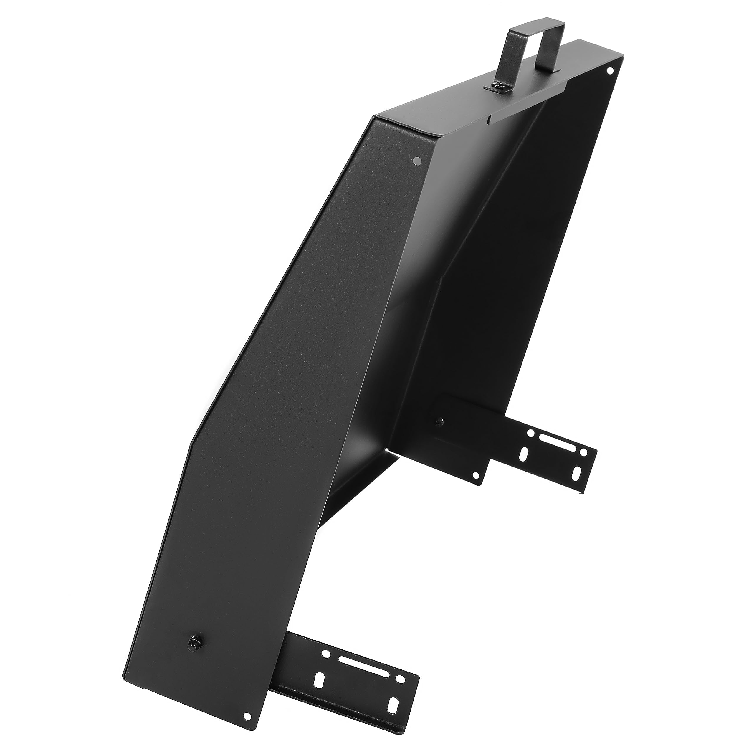 KUAFU Hinged Lid Griddle Cover - Compatible with 28 inch Blackstone Griddle - Black Powder Coated Steel Lid with Grease Collection