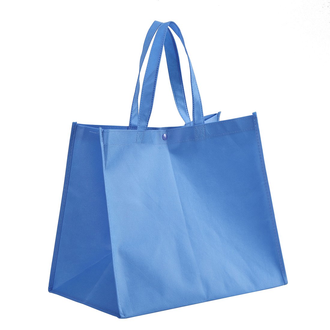 Tosnail 12 Pack Reusable Grocery Shopping Bags, Large Foldable Tote Bags Bulk, Fabric Bags with Long Handle for Shopping Groceries Clothes - Black, Blue, Green