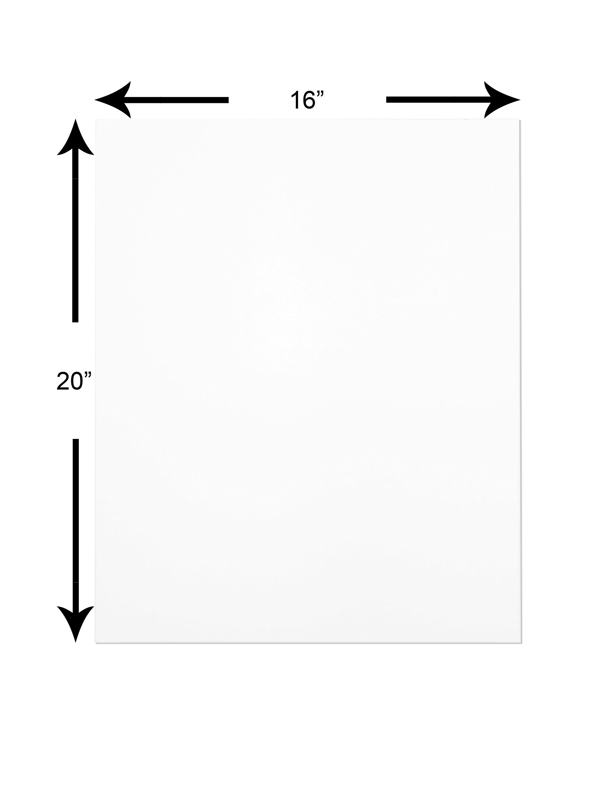 The Display Guys 16x20 Pack of 25 Textured Gray Picture Photo Matting Mat Boards + Backing Boards + Clear Plastic Bags Complete Set