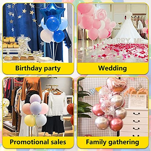 Balloon Stand, Balloon Stand Kit 28Inch Height, Table Balloon Stand 4 Set, for Wedding, Birthday, Baby Shower, Christmas, Parties Decoration (Not Include Balloons)
