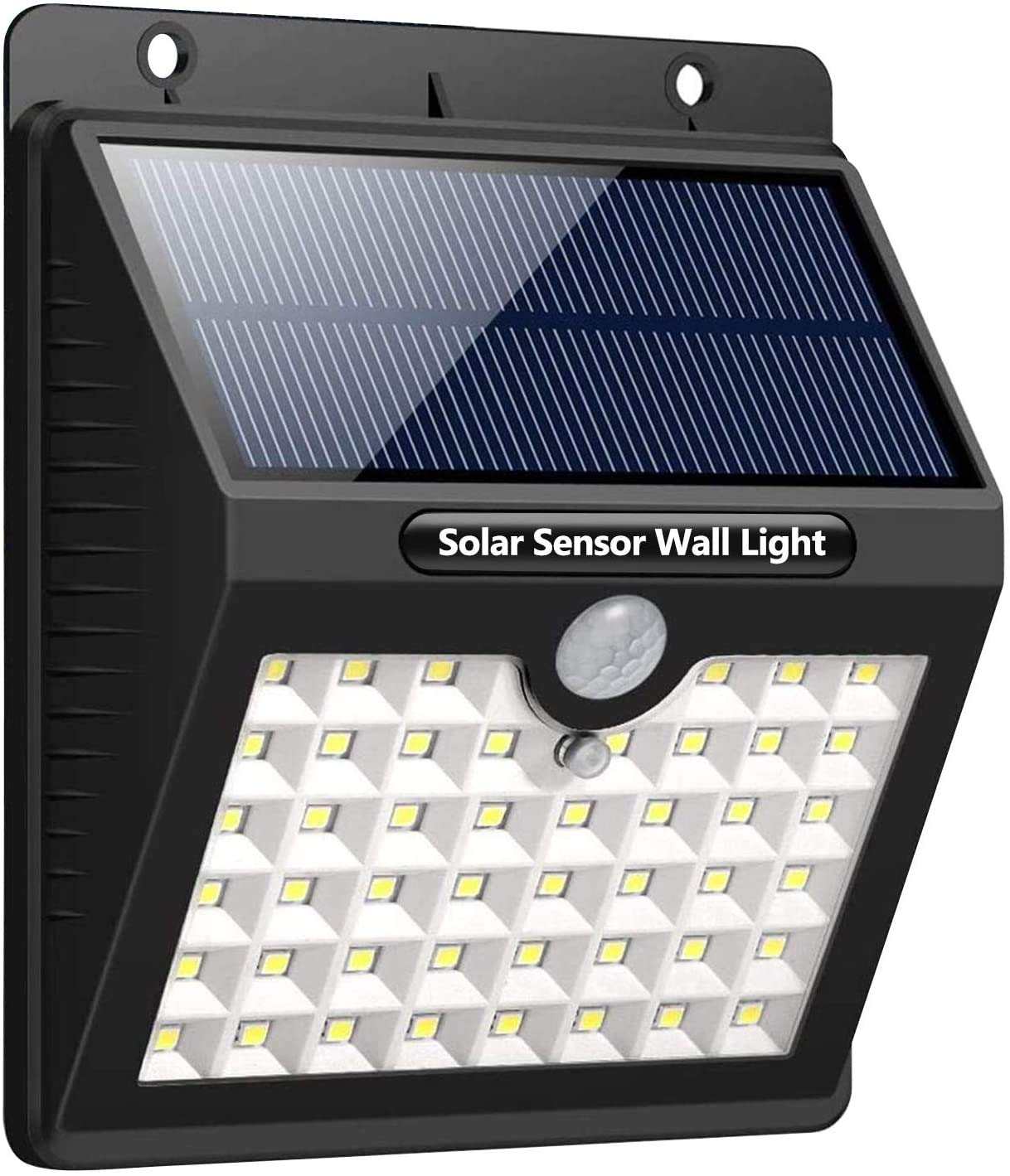 Daffodil Solar Lights Outdoor LEC800B - 46 LED Solar Motion Sensor Security Lights with 270 ° Wide Angle/3 Lighting Modes/IP65 Waterproof/for Garden Fence Patio Garage Front Door Yard Deck