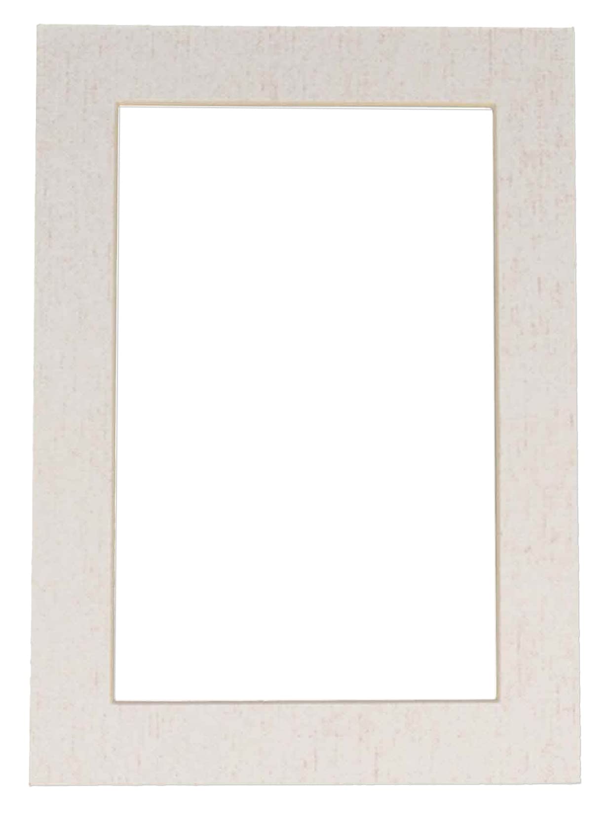11x14 Mat Bevel Cut for 9x12 Photos - Acid Free White Linen Canvas Precut Matboard - for Pictures, Photos, Framing - 4-ply Thickness