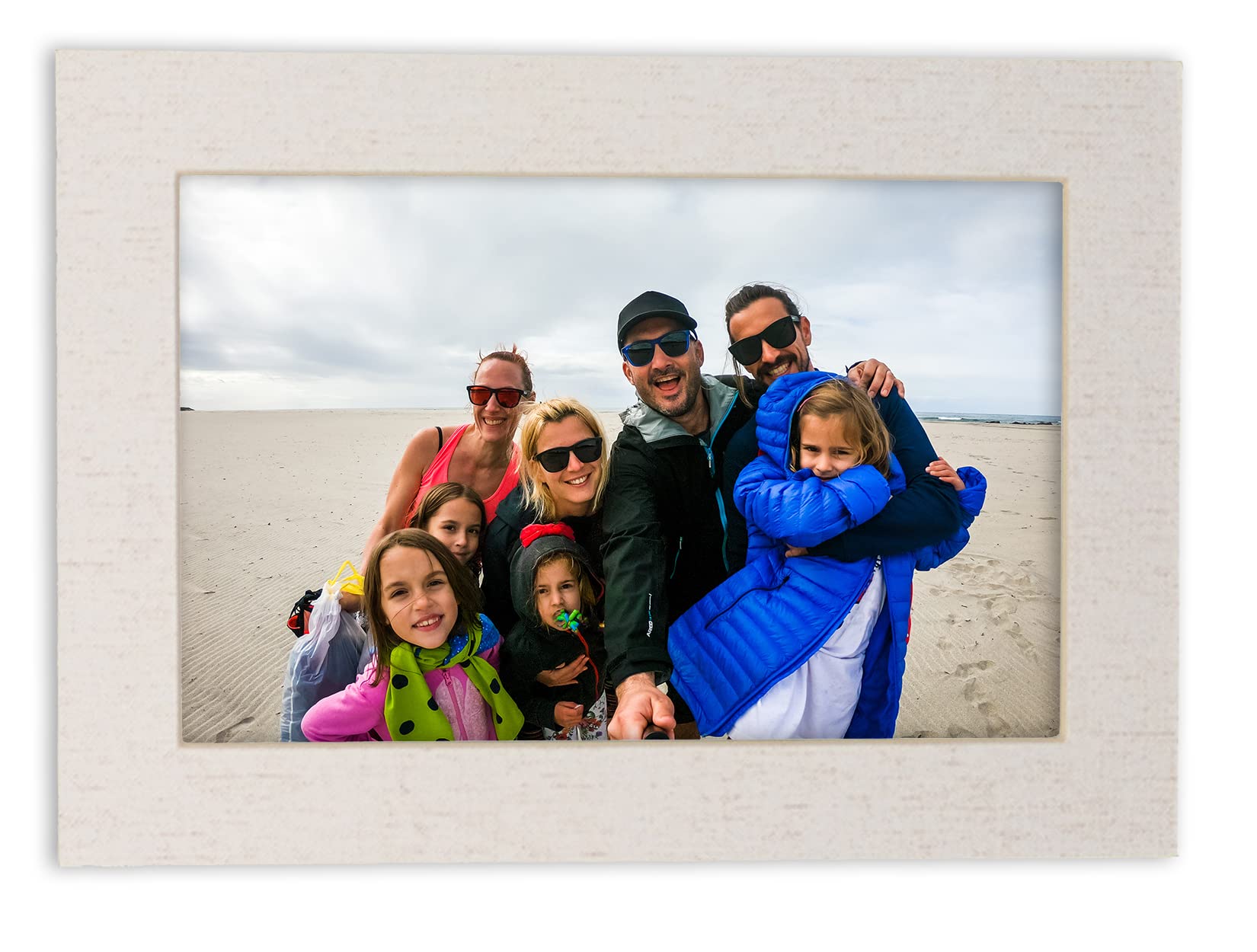 11x14 Mat Bevel Cut for 9x12 Photos - Acid Free White Linen Canvas Precut Matboard - for Pictures, Photos, Framing - 4-ply Thickness