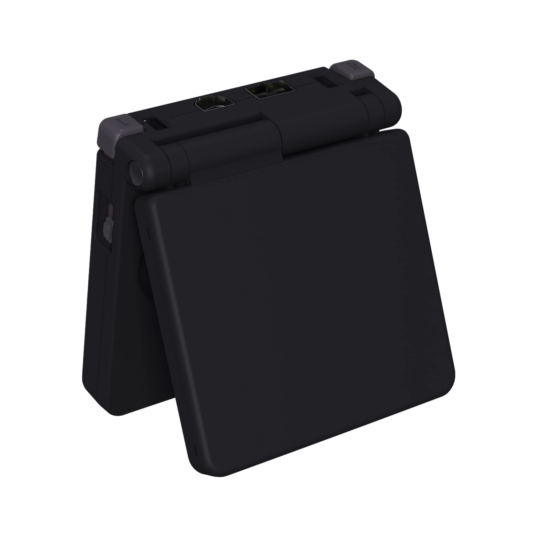 IPS Ready Upgraded eXtremeRate Black Soft Touch Custom Replacement Housing Shell for Gameboy Advance SP GBA SP – Compatible with Both IPS & Standard LCD – Console & Screen NOT Included