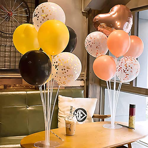 Balloon Stand, Balloon Stand Kit 28Inch Height, Table Balloon Stand 4 Set, for Wedding, Birthday, Baby Shower, Christmas, Parties Decoration (Not Include Balloons)