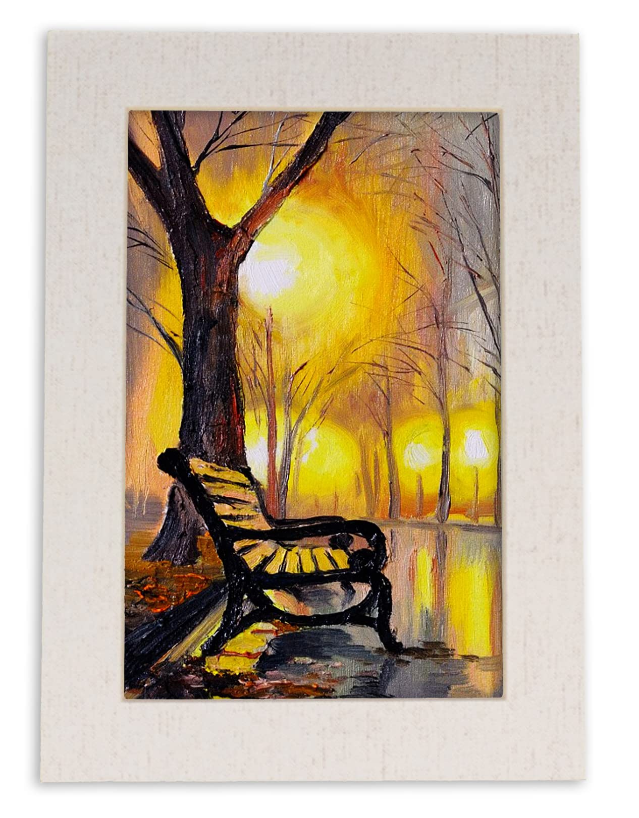 11x14 Mat Bevel Cut for 9x12 Photos - Acid Free White Linen Canvas Precut Matboard - for Pictures, Photos, Framing - 4-ply Thickness