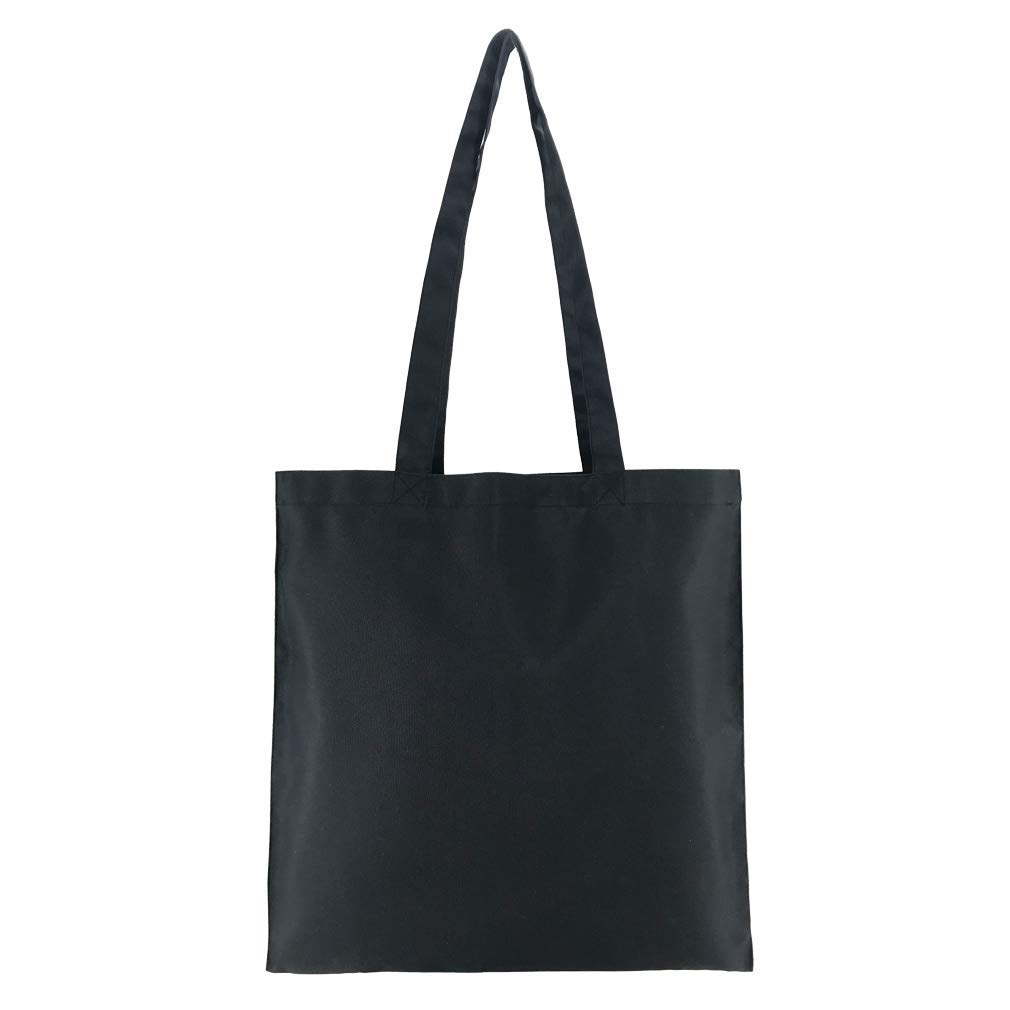 HOLYLUCK Reusable Grocery Bags,Heavy Duty Foldable Shopping Tote Bag (5 T black)