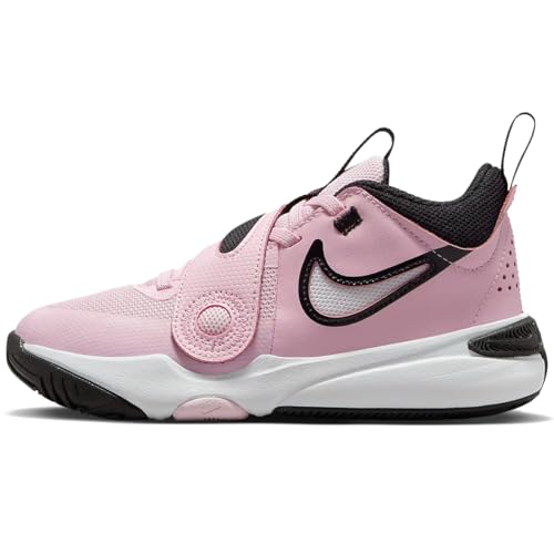 NIKE Team Hustle D 11 (PS) Pre School DV8994-600 (Pink Foam/Summit WH), Size 2