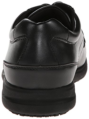Nunn Bush mens Sherman Slip-resistant Work Shoe Oxford Sneaker, Black, 11 Wide US