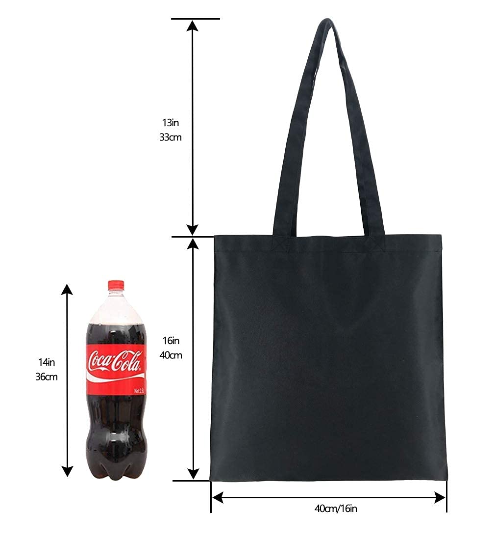 HOLYLUCK Reusable Grocery Bags,Heavy Duty Foldable Shopping Tote Bag (5 T black)