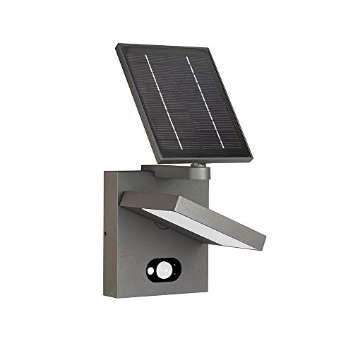 LED Outdoor Lamp Solar Wall Light with PIR Sensor 3.6W 200Lm