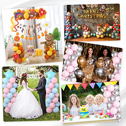 Balloon Column Stand Kit Set of 2 for Floor, SOFTTIME Balloon Tower Kit with Heavy Base, Adjustable 78"Balloon Pillar Kit with Metal Pole for Birthday, Wedding, Baby Shower, Party Decorationā¦