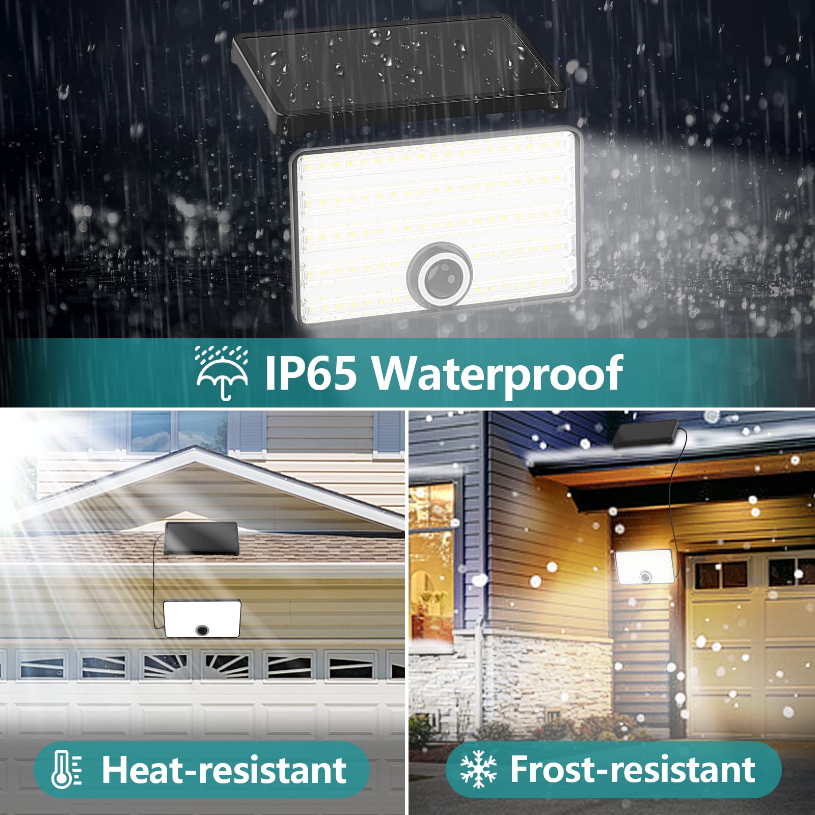 3Pack Solar Lights Outdoor,2000 Lumens 88 LED Solar Powered Motion Sensor Flood Lights Security with Remote ,Wall lights Dusk to Dawn Sensor Lights Waterproof for Door Shed Patio Barn Garden Garage