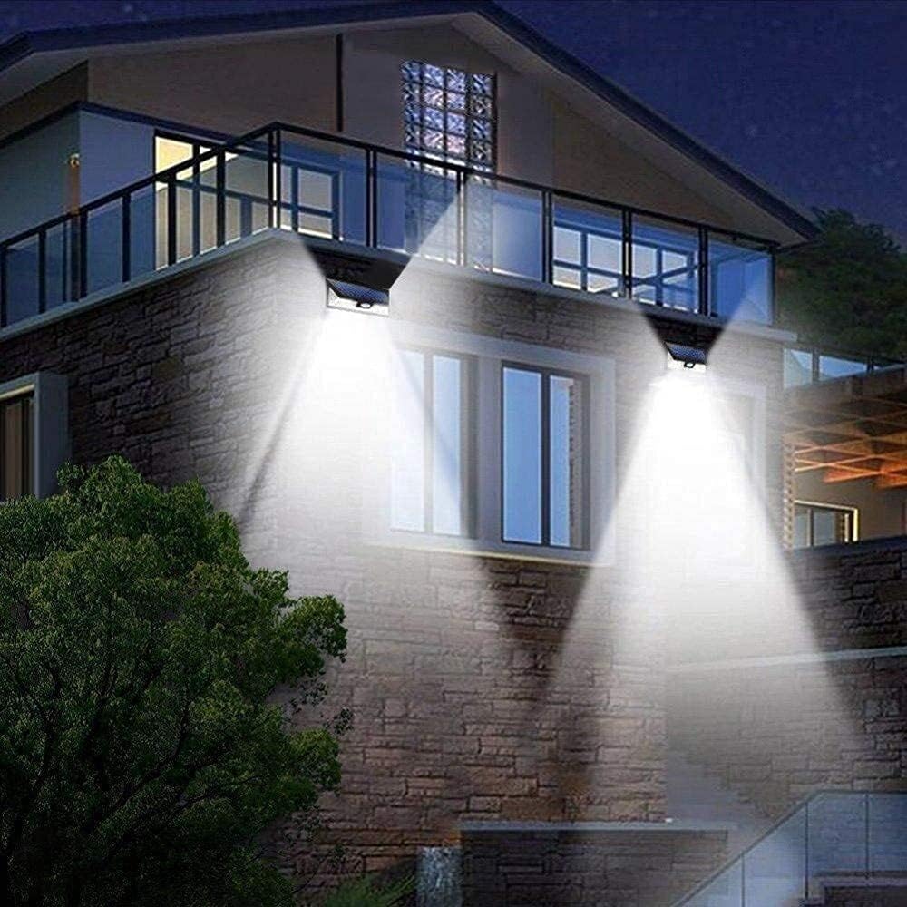 YI Lighting - Solar Light Outdoor, 118 LEDs PIR Motion Sensor Weatherproof for Wall Fence Garden