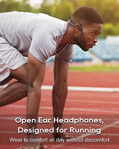 9 DIGITAL Bone Conduction Headphones Bluetooth, Built-in Qualcomm 3024 Chip, Wireless Open Ear Headphones with Mic, IP67 Sport Waterproof Earbuds,Sweatproof Headset for Workouts,Running, Cycling, Gym