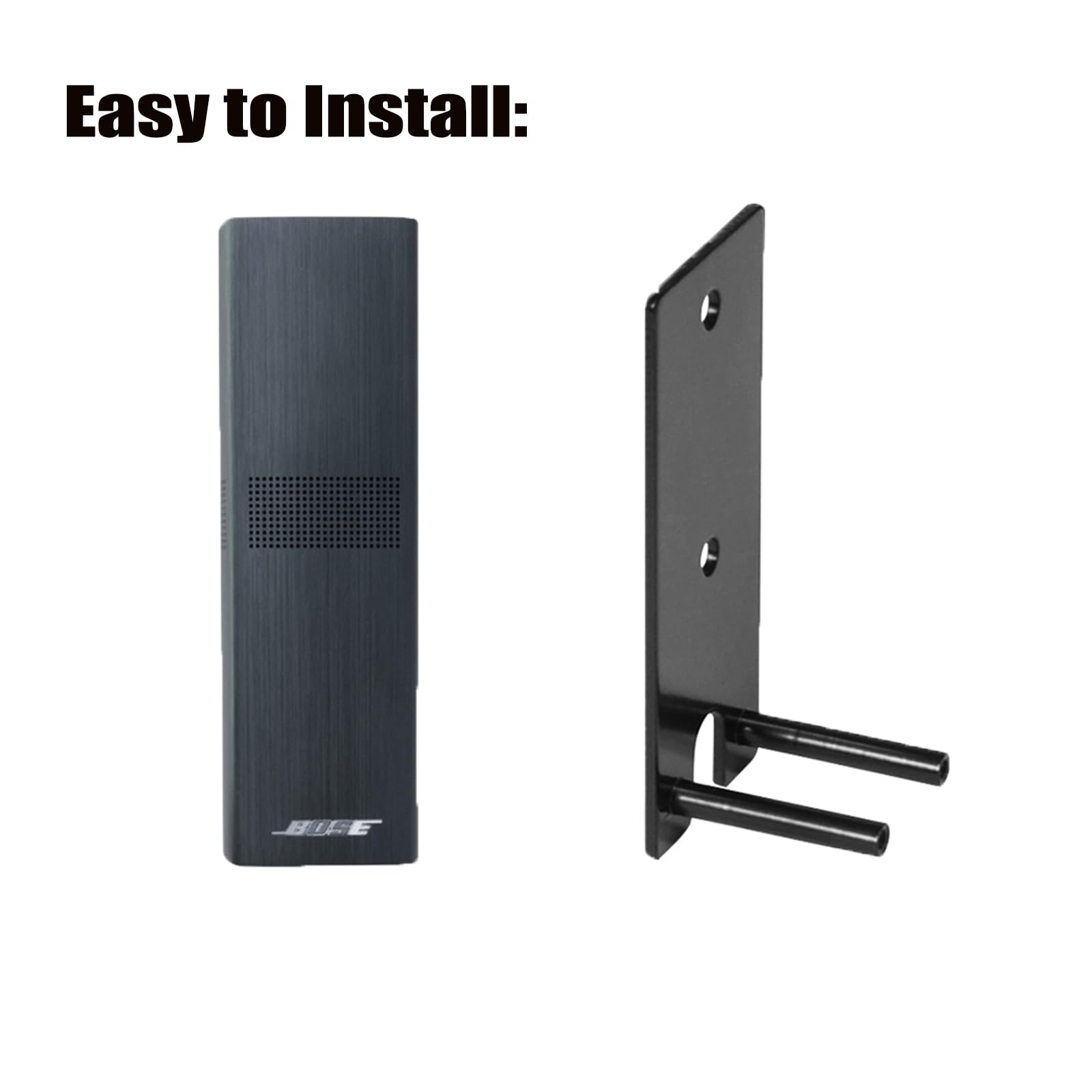 XHSESA Steel Black Wall Mount Brackets Replacement Suitable for Bose OmniJewel Lifestyle 650 Home Entertainment System-1 Pair