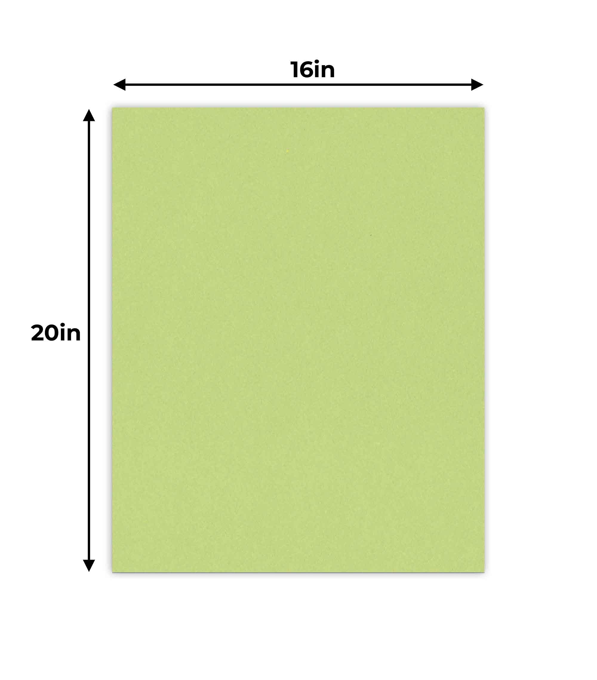 CountryArtHouse Pistachio Acid Free 16x20 Backing Board - Uncut Photo Mat Board - 1 Sheet