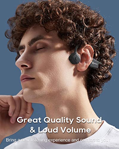 9 DIGITAL Bone Conduction Headphones Bluetooth, Built-in Qualcomm 3024 Chip, Wireless Open Ear Headphones with Mic, IP67 Sport Waterproof Earbuds,Sweatproof Headset for Workouts,Running, Cycling, Gym