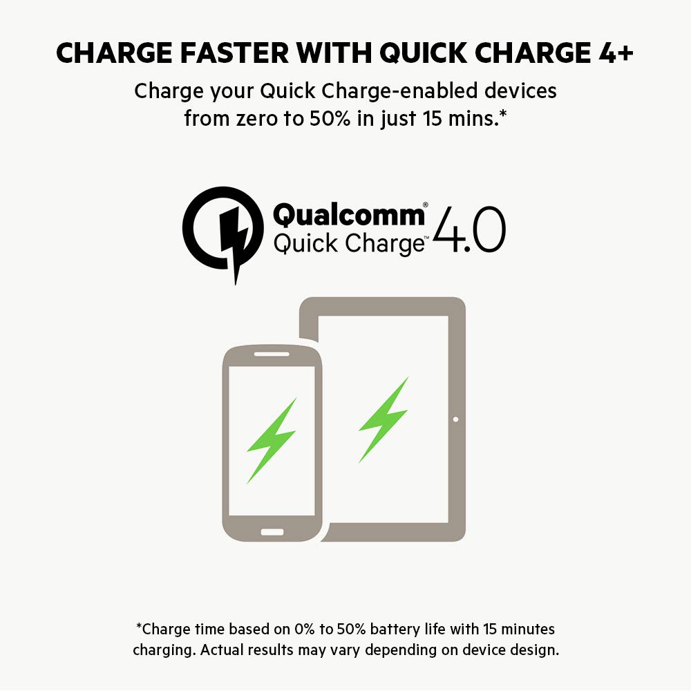 Belkin Boost Charge 27W Quick Charge 4+ Home Charger with 4ft/1.2m USB-C to USB-C Cable