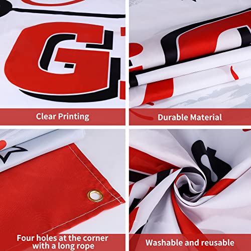 Bundle- 2 Items: Red Graduation Backdrop+ Graduation Banner