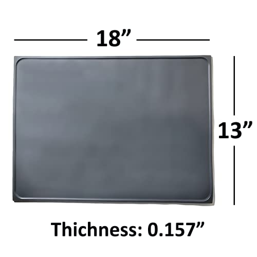 Slap Mat - 2pcs 13"x18" Crafting Mat for 3D Resin Printer - Silicone Mat for Epoxy Resin, Polymer Clay, Tumbler Turner- Silicone Work Mat - Art Mat for Table - Silicone Sheets for Crafts