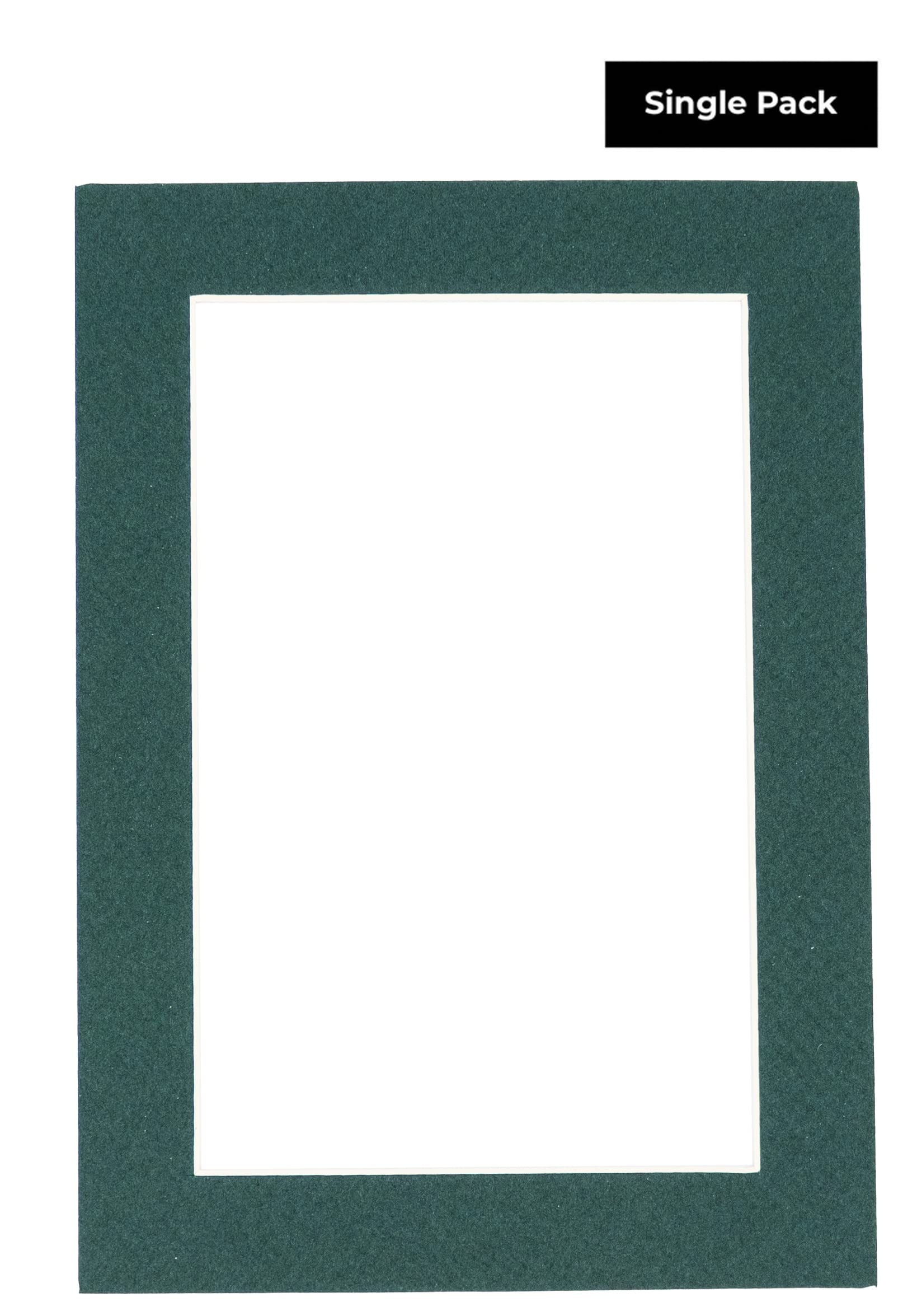 13x19 Mat Bevel Cut for 11x16 Photos - Acid Free Forest Green Precut Matboard - for Pictures, Photos, Framing - 4-ply Thickness