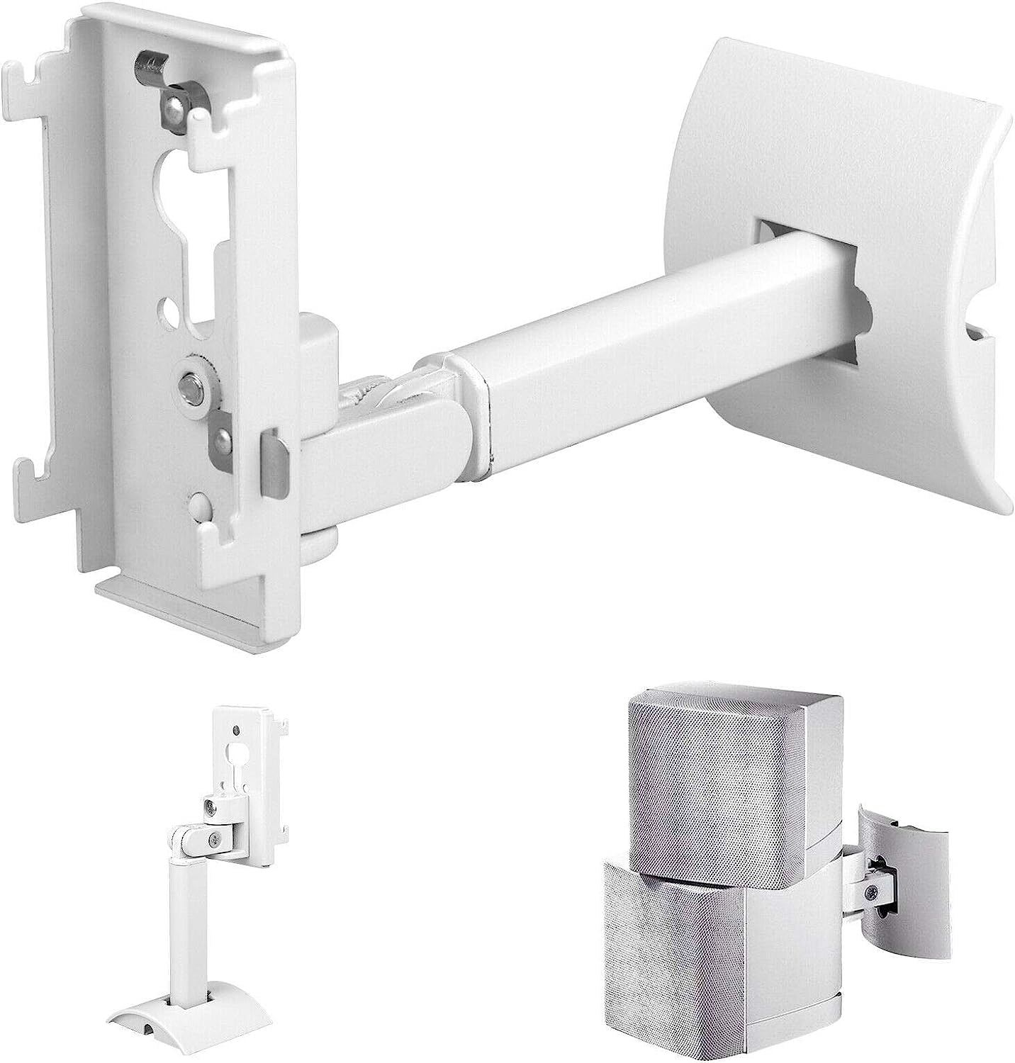 Enjcyling Wall/Ceiling Mount Bracket Stand Steel White, for UB-20 Series II, Compatible with Bose CineMate Lifestyle 809281-1100