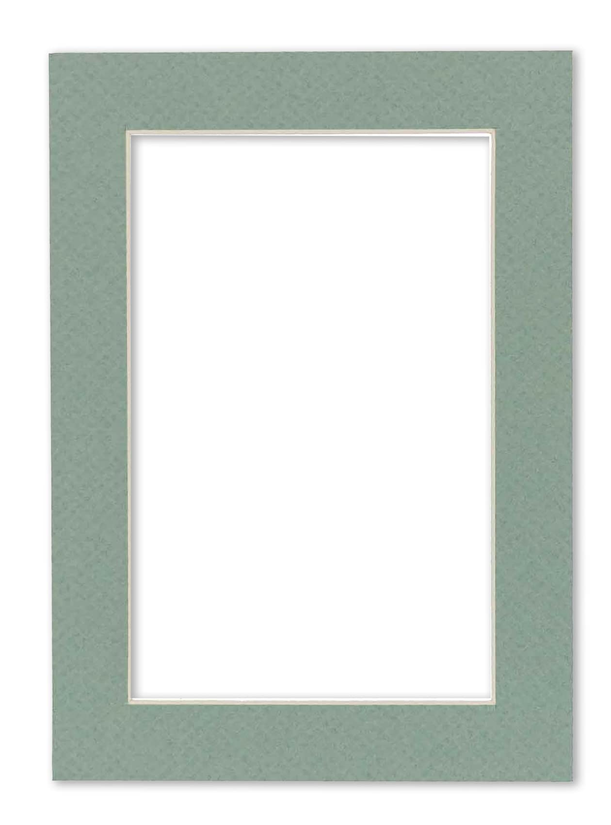 16x20 Mat Bevel Cut for 12x15 Photos - Acid Free Seafoam Green Precut Matboard - for Pictures, Photos, Framing - 4-ply Thickness