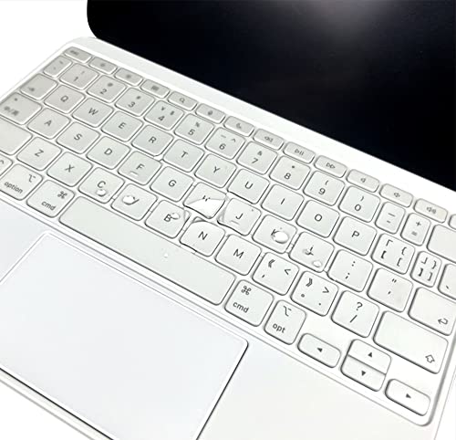 Ultra Thin TPU Keyboard Cover Protector Skin Compatible for 2022 10.9 inch iPad(10th Generation) Magic Keyboard Model A2695 & 2024 iPad Pro 11 inch M4 Chip A2836/A2837 Magic Keyboard (Clear)