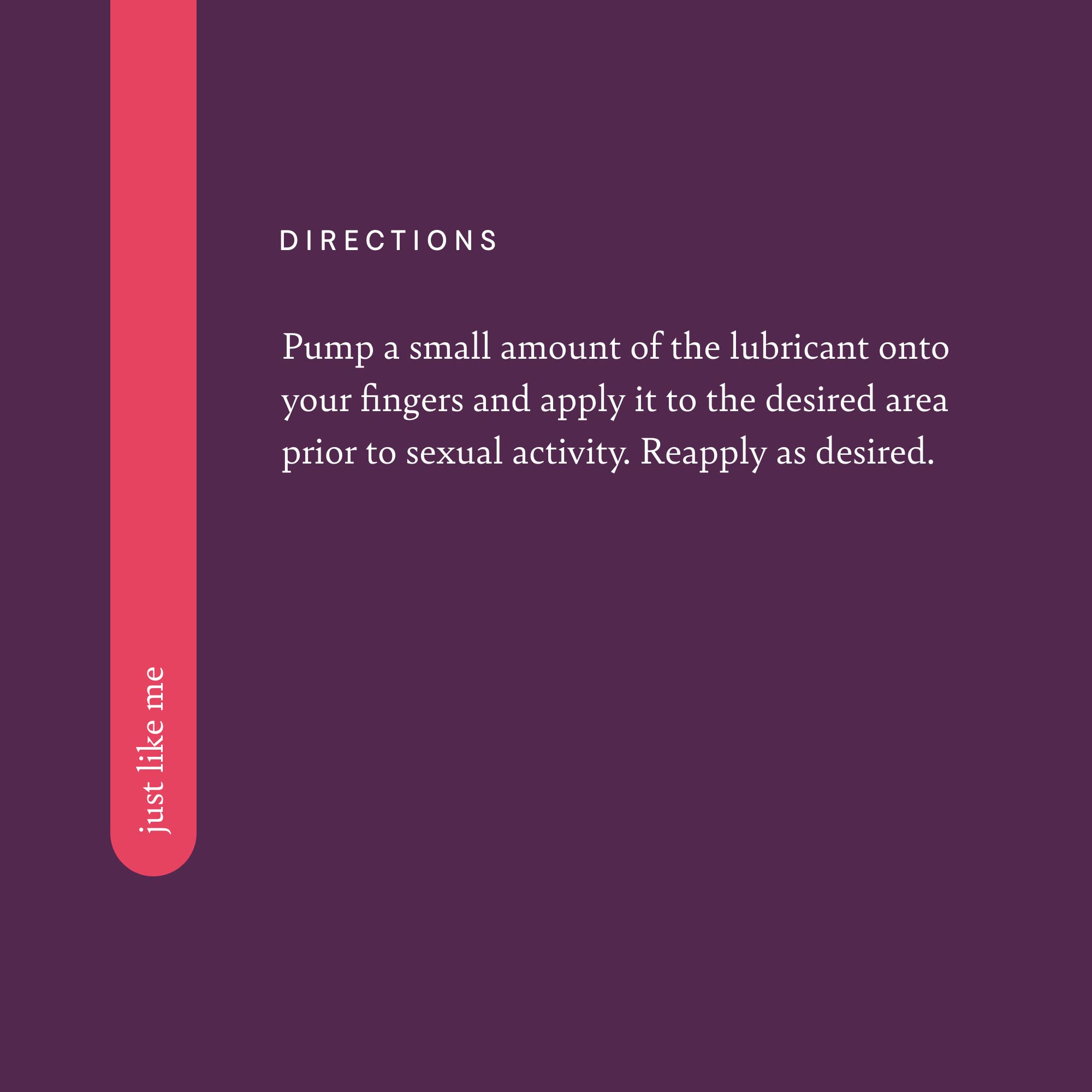 Pure Romance Just Like Me Water-Based Lube, Natural Feeling Water-Based Lubricant, Lubrication for Women and Men to Replicate Real Moisture, 3.38 Fl Oz, Original