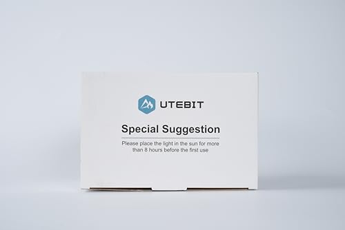 UTEBIT Solar Motion Sensor Flood Light, 4 Heads LED Security Lights, IP65 Waterproof Outdoor Wall Light, 3000LM Snowflake Lights, USB Chargeable 3 Modes Garden Yard Solar Lights for Outside