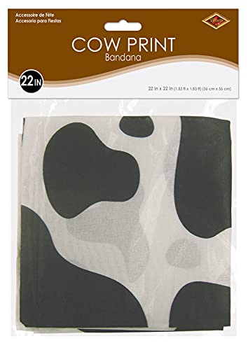 Cow Print Bandana Party Accessory (1 count)
