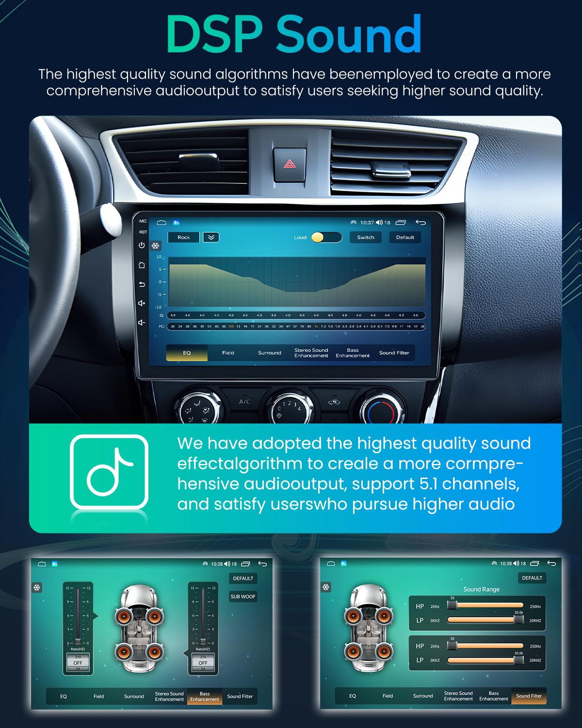 2+32G Car Radio for Nissan Sentra 2013 2014 2015 2016 2017, 10.2" HD Touch Screen Car Radio with Wireless Carplay & Android Auto, Mirror Link, Bluetooth, WiFi, GPS Navigation, Backup Camera Android 12