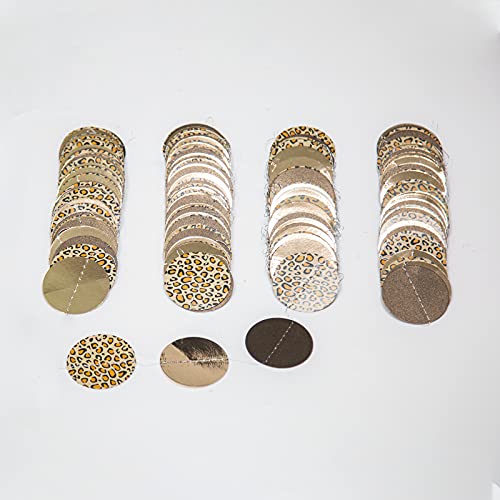 Leopard Theme Party Garland for Cheetah Theme Hanging Decoration Jungle Banner Wildlife Backdrop for Wedding Birthday Party Supplies