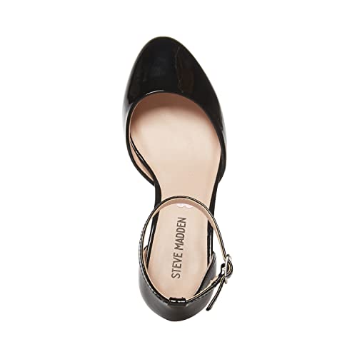 Steve Madden Girls Shoes Pretty Pump, Black Patent, 2