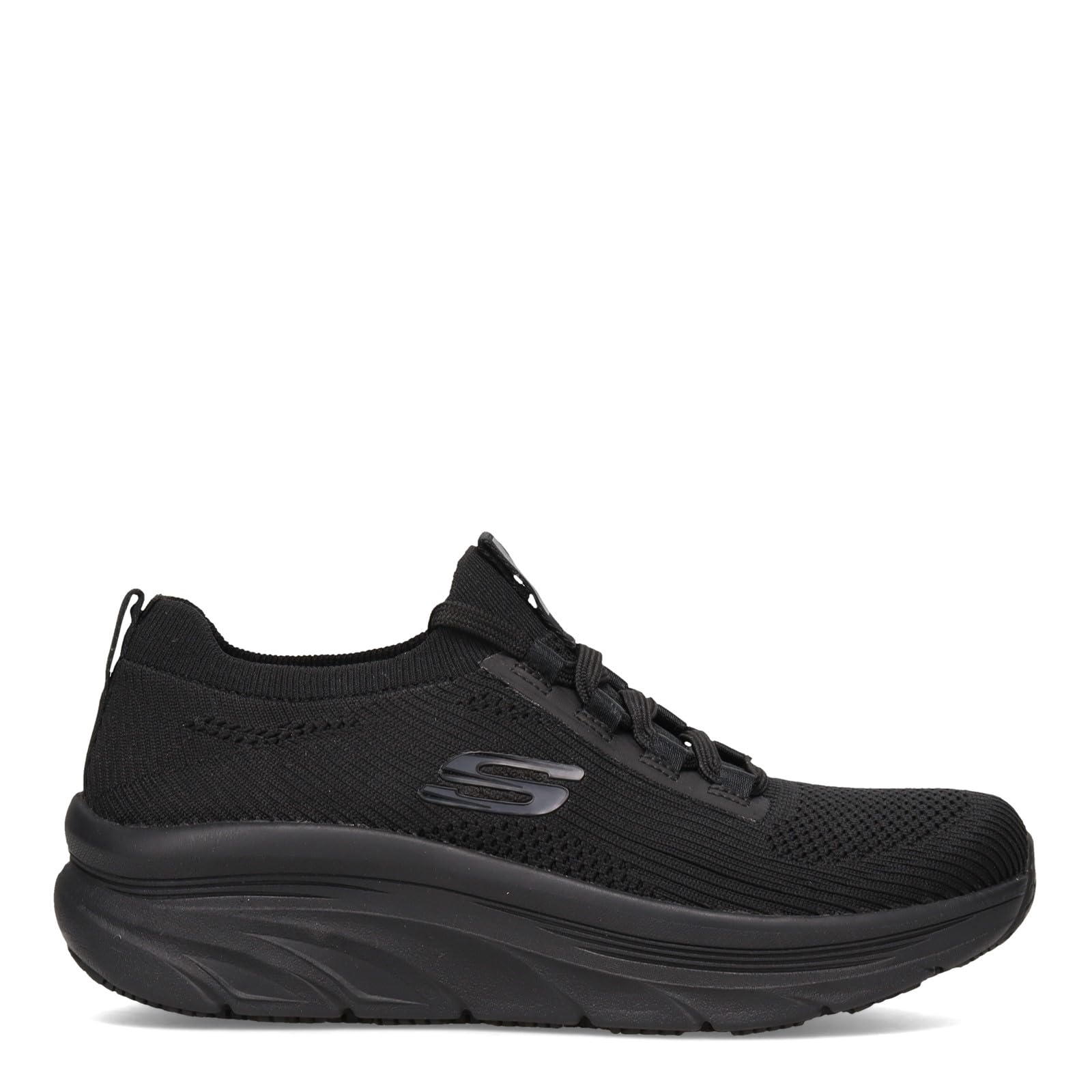 Skechers Women's Slip on Athletic Styling D'Lux Walker SR Health Care Professional Shoe, Black, 10