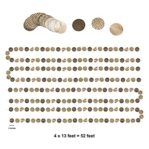 Leopard Theme Party Garland for Cheetah Theme Hanging Decoration Jungle Banner Wildlife Backdrop for Wedding Birthday Party Supplies