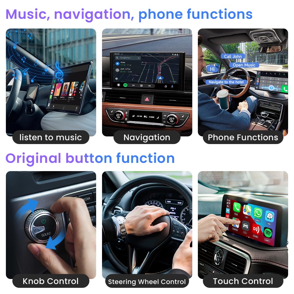 Carlinkit CarPlay Ai Box Android 13.0 System Wireless CarPlay Android Auto QCM6125 8-core 8G+128G, Multimedia Box Spotify/Netflix/YouTube Car Video, GPS+Glonass/Google Play Download Apps