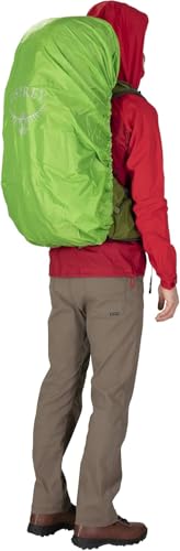 Osprey Aether 55L Men's Backpacking Backpack, Garlic Mustard Green, S/M