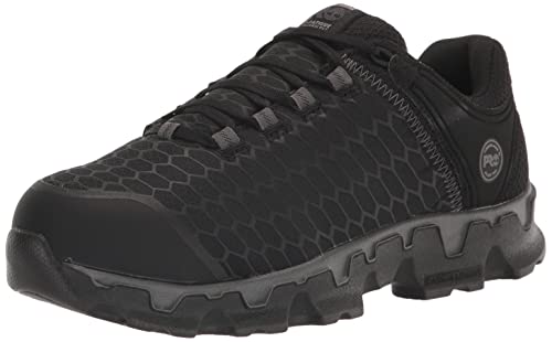 Timberland PRO Men's Powertrain Sport Alloy Safety Toe Static Dissipative Industrial Athletic Work Shoe Boot, Black/Grey, 11 Wide