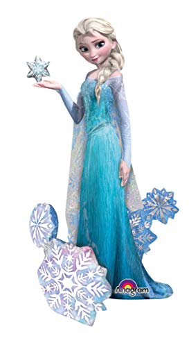 Anagram International 10116379 International Elsa the Snow Queen Air Walker Party Balloon, 57", Multicolor