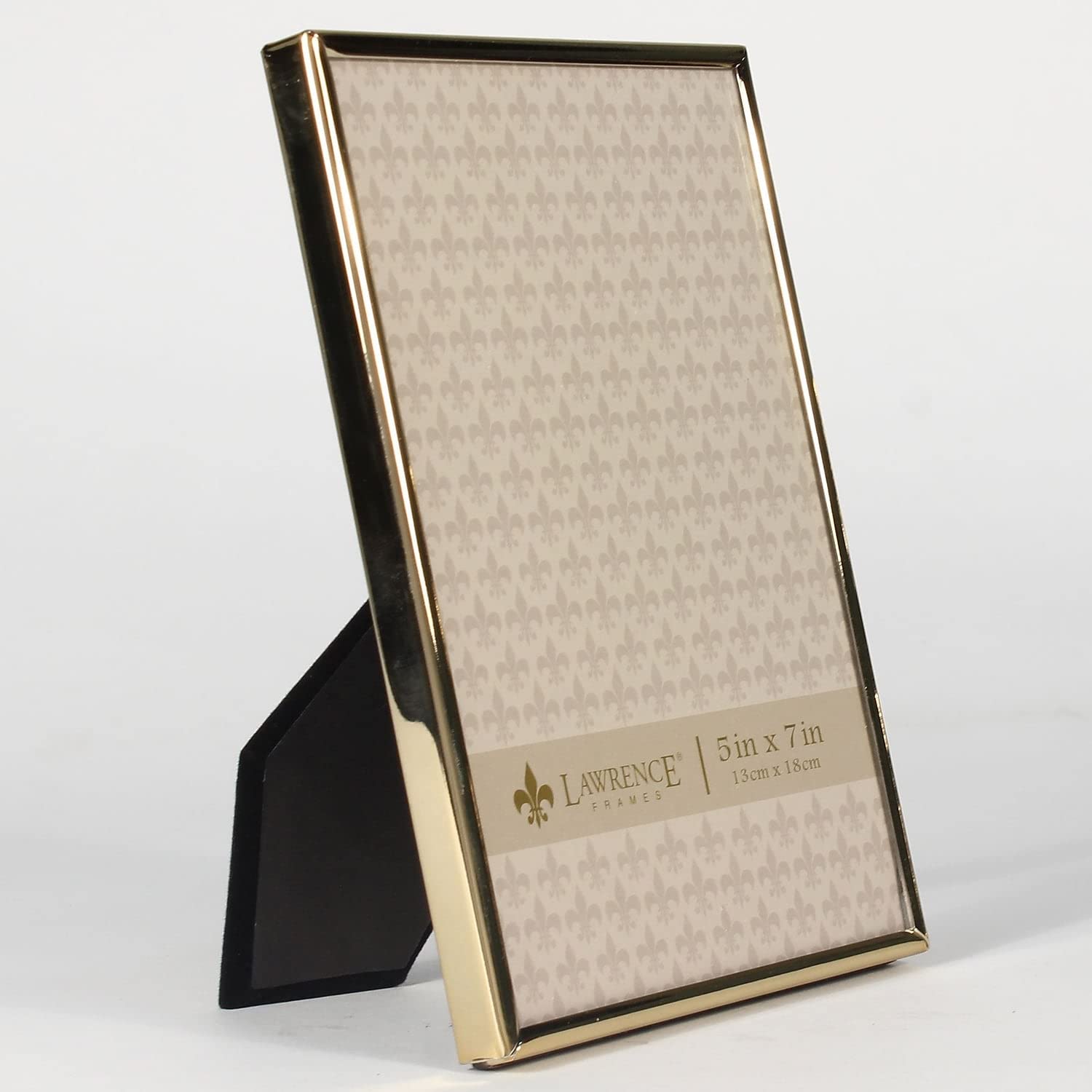 Lawrence Frames 5" W x 7" H Simply Gold Metal Picture Frame (670057)
