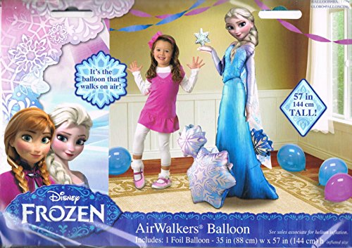 Anagram International 10116379 International Elsa the Snow Queen Air Walker Party Balloon, 57", Multicolor