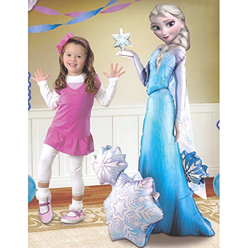Anagram International 10116379 International Elsa the Snow Queen Air Walker Party Balloon, 57", Multicolor