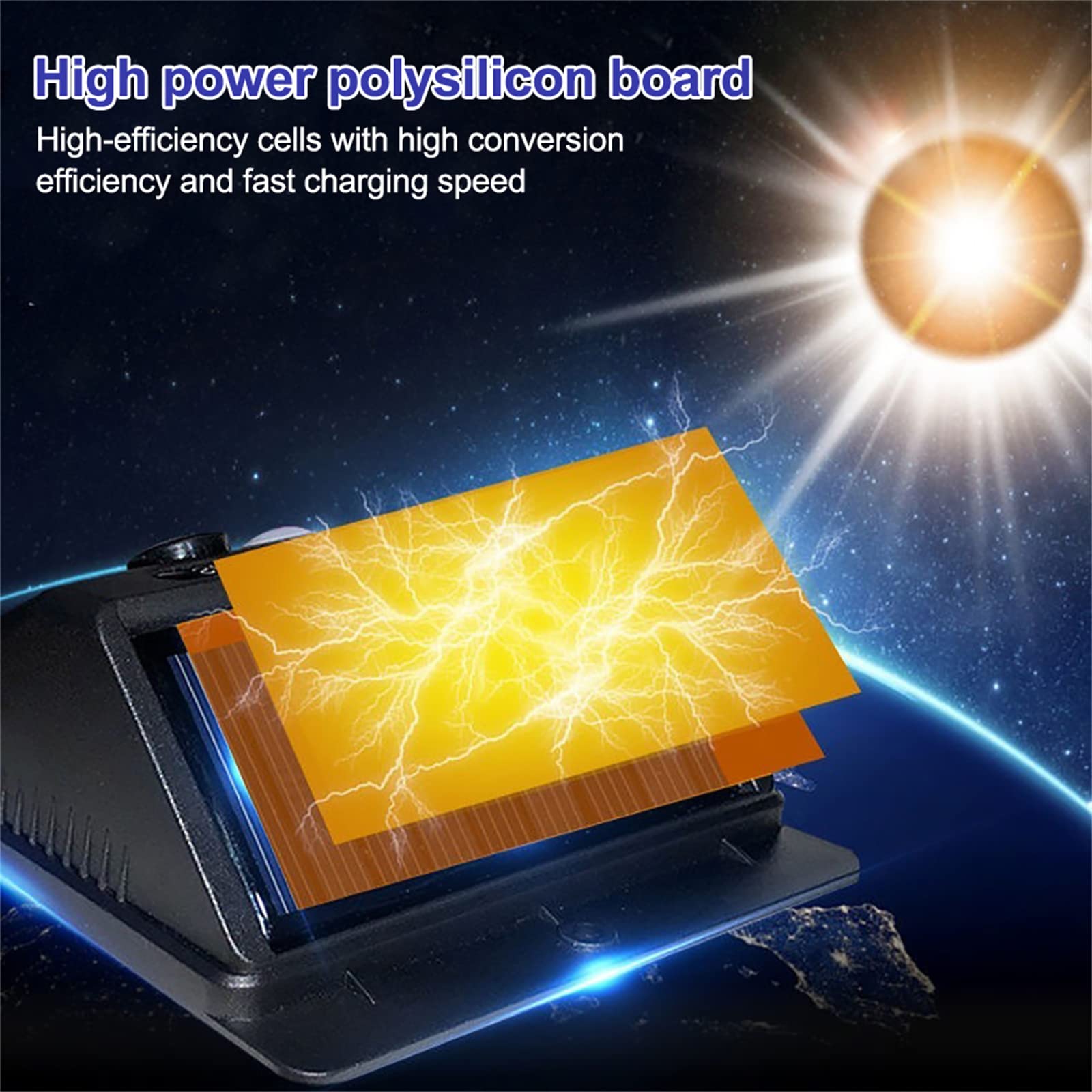 IZENGATE Solar Lights Outdoor, PIR Motion Sensor 3 Modes Solar Security Lights IP65 Waterproof Solar Lights Outdoor Solar Wall Lights for Front Door, Backyard, Garage, Deck, Pathway,Porch (112LED)